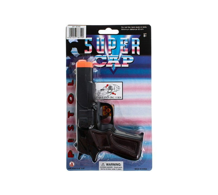 Toy Hand Cap Gun 8 Shot 18cm - 5 Pack | Makro