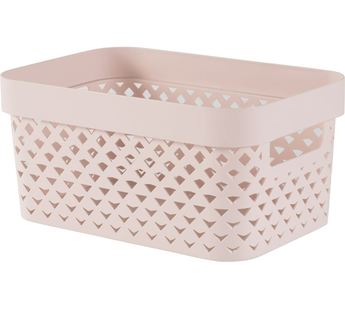 Curver by Keter Plastic Pure Pink 4.5L Storage Basket (Pack of 1) | Makro
