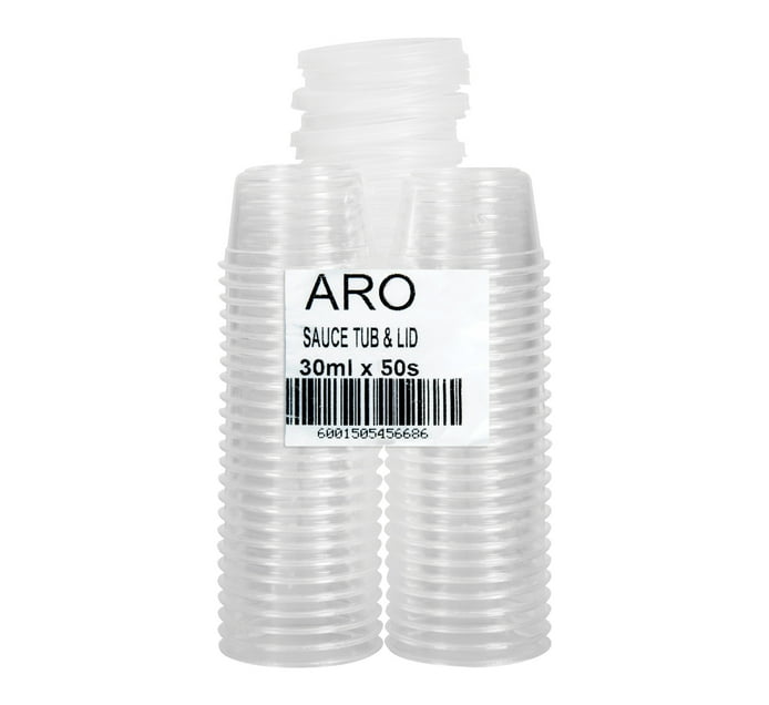 Someone’s in a Makro ARO Sauce Tub & Lid 30ml (1 x 50's) Mood