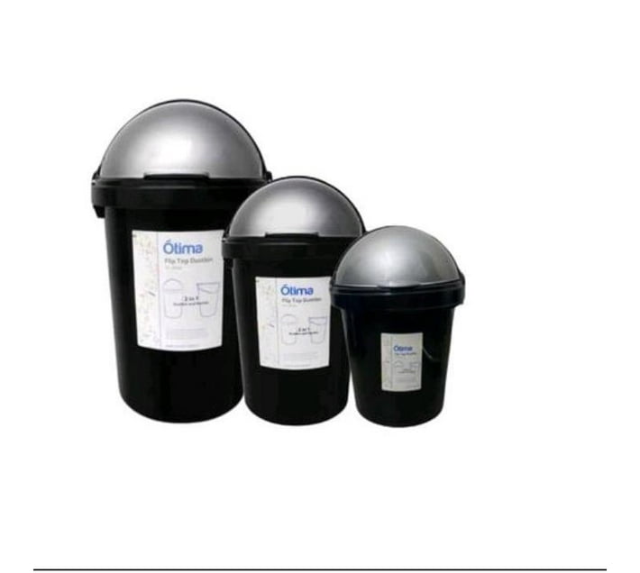 Someone’s in a Makro Flip-Top Dustbin -Set of 3 Mood