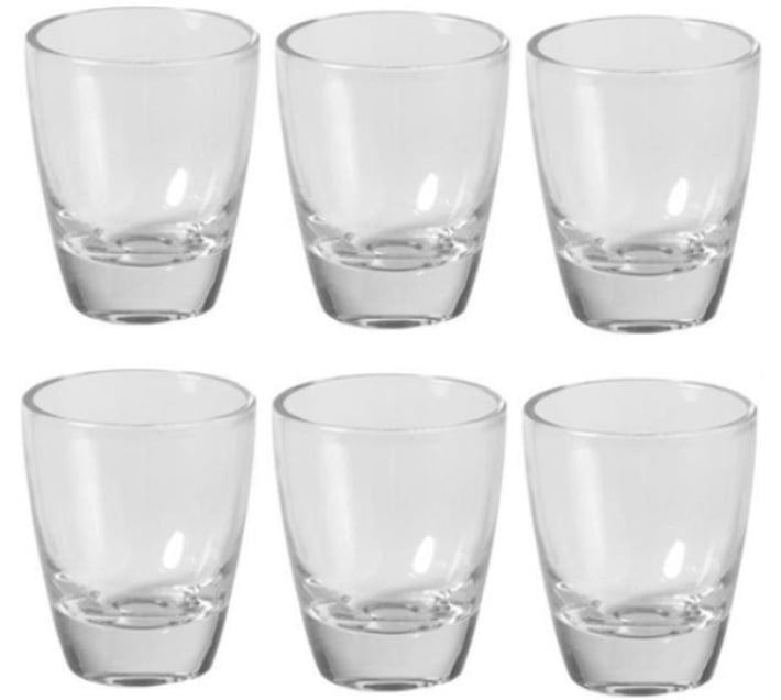 Dothome (Pack of 12) 001-000001*12 Shot Glass Set (25 ml, Glass, Clear ...