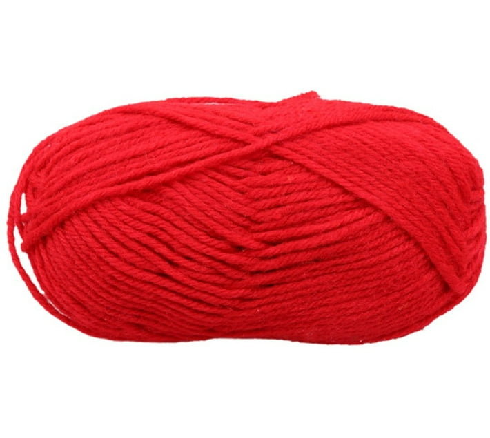 LONDZ Red Hair Wool-100g Knitting Wool Art and Craft Kit (Red) | Makro