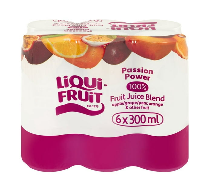 Buy Liqui Fruit Passion Power 100% Fruit Juice Blend 6 x 300ml in Bulk ...