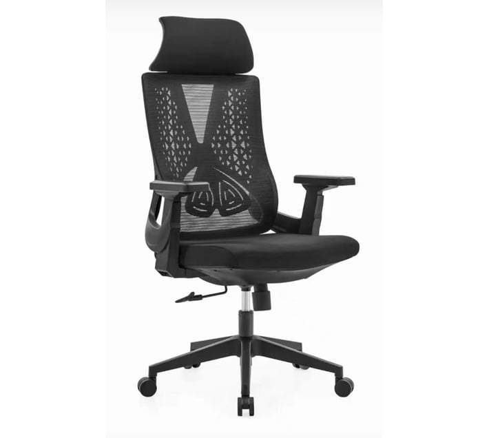 REX M A08 Black office chair Office Adjustable Arm Chair (Black, DIY(Do ...
