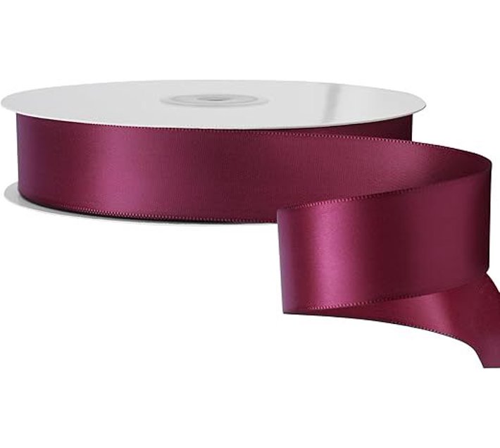 gloryhome abc741 maroon Satin Ribbon (Pack of 6) | Makro