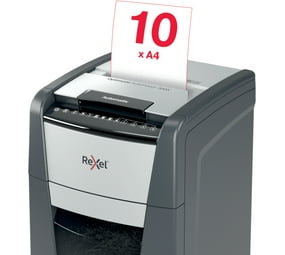 Rexel Optimum AutoFeed 300X Automatic Cross Cut P4 Paper Shredder Cross ...