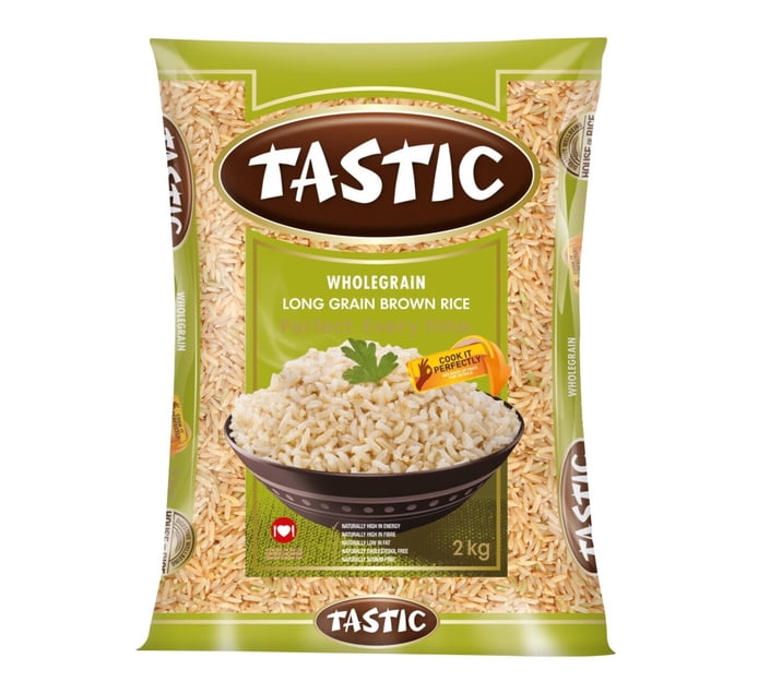 Buy Tastic Wholegrain Long Grain Brown Rice 2kg in Bulk | Makro Business