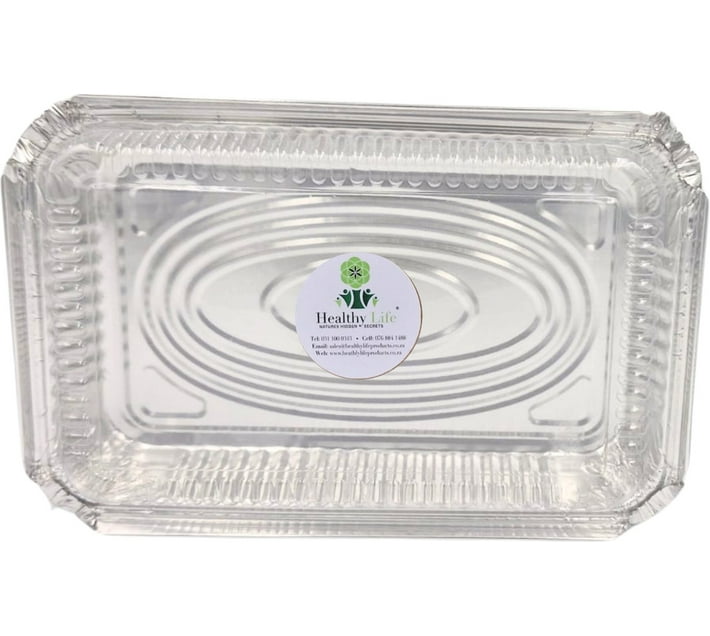 Healthy Life Aluminium Utility Container - 1000 ml (Pack of 25, Silver ...