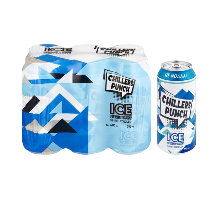 Buy Chillers Punch Ice Citrus Twist Spirit Cooler Can 6 x 440ml in Bulk ...