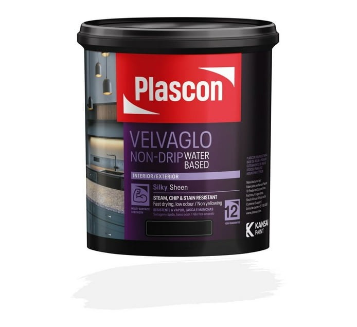 Buy Plascon 1l Non-drip Waterbased Velvaglo in Bulk | Makro Business