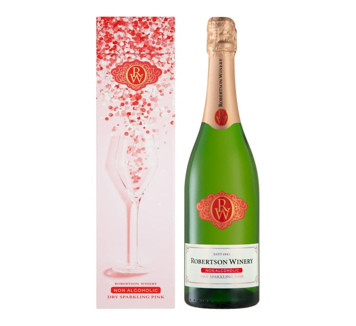 Robertson Non-Alcoholic Dry Pink Sparkling Wine (1 x 750ML) | Makro