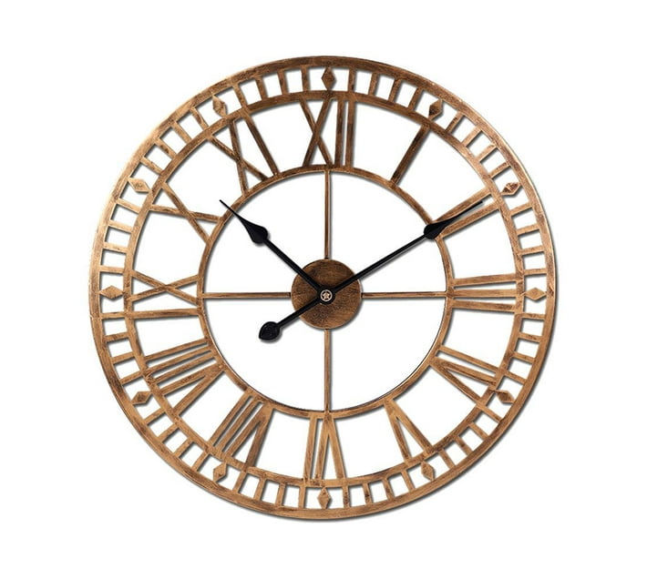 Someone’s in a Makro 76cm Modern Copper Finish Wall Clock 2028-G Mood