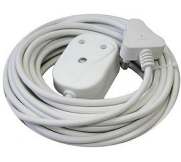 Alphacell Extension cord 16amp 10metrewhite 1.5mm Power Plug (White ...