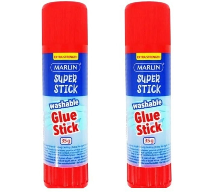 Marlin Super Stick Glue Sticks 1's 2 x Units Adhesive (35 g) | Makro