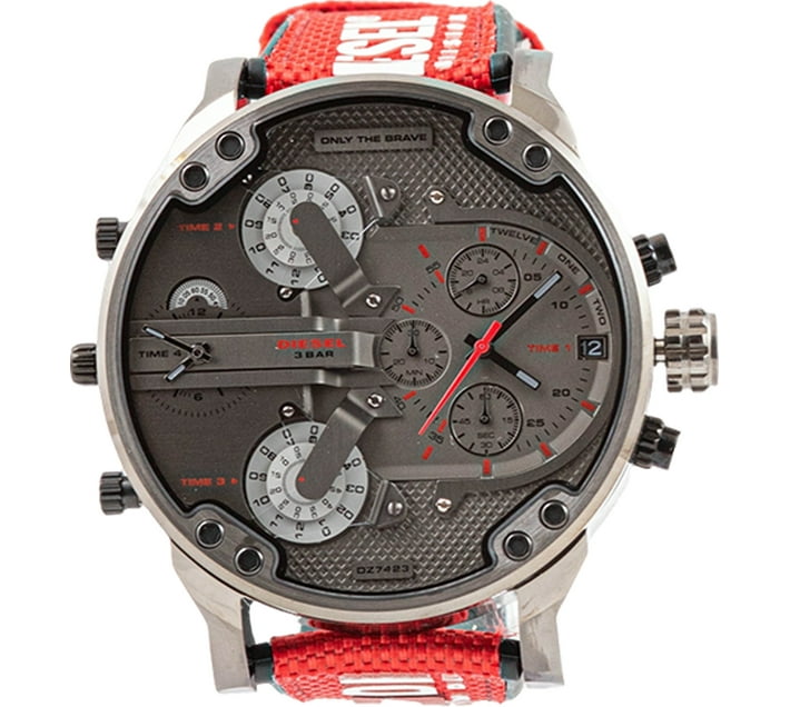 diesel Diesel Mr. Daddy 2.0 Red Nylon Digital Watch - For Men () | Makro