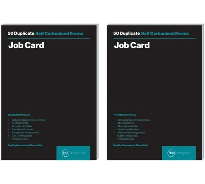 RBE RRBETF12082 Job Card Duplicate Pads A5 2's (1 Sets) | Makro