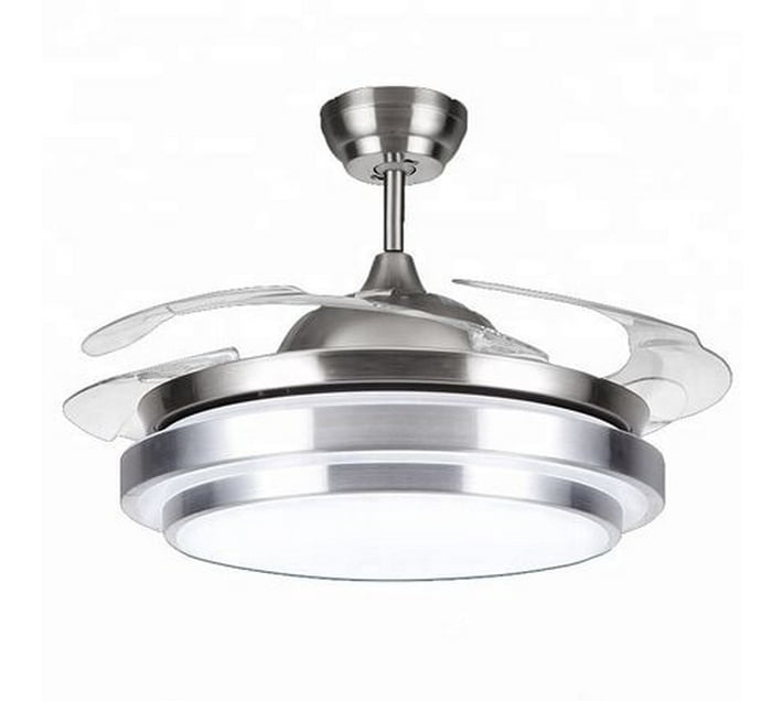SB- Remote Control Retractable blade Quiet Auto Folding Ceiling Fan ...