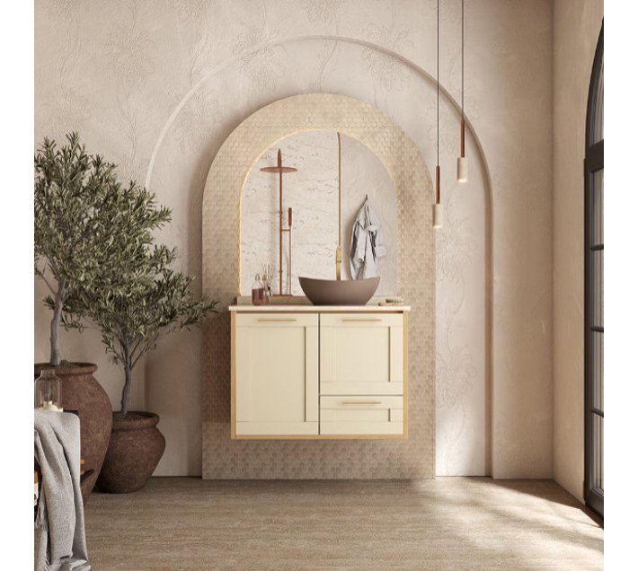 Designer Concepts Petunia Bathroom Vanity With Bali Basin Engineered ...