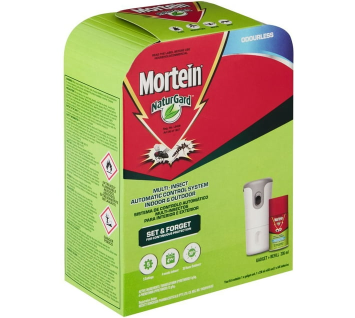 Mortein 236ml, Naturgard Automatic Insect Control System, Complete ...