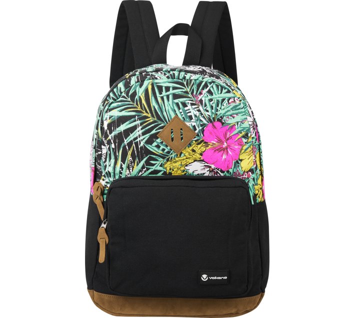 Volkano Hawk Backpack Black/Floral 20 l Laptop Backpack (Multicolor ...