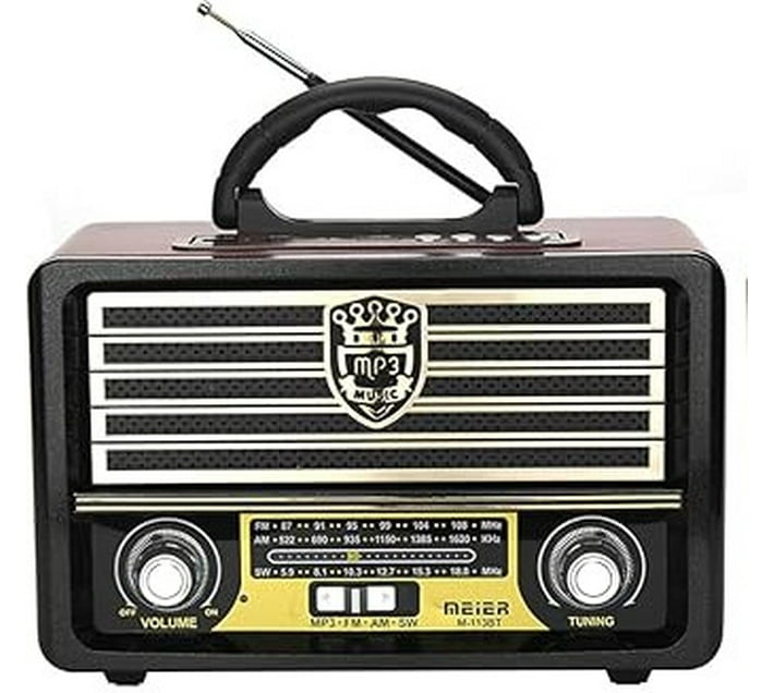 Generic Bluetooth Fm FM Radio (Brown, Black) | Makro