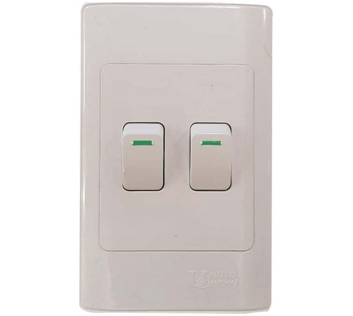 UNITED ELECTRICAL 2 Lever One Way Switch 50mm X 100mm 16 A Manual ...