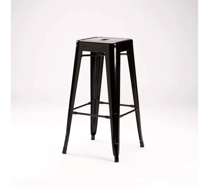 Buy VIVIDITTO DF0734d Metal Bar Stool (Finish Colour - Black, Pre ...