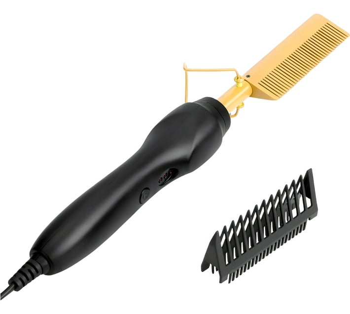 Generic Electric Hair Straightener With Hot Press Comb And Flat Iron ...