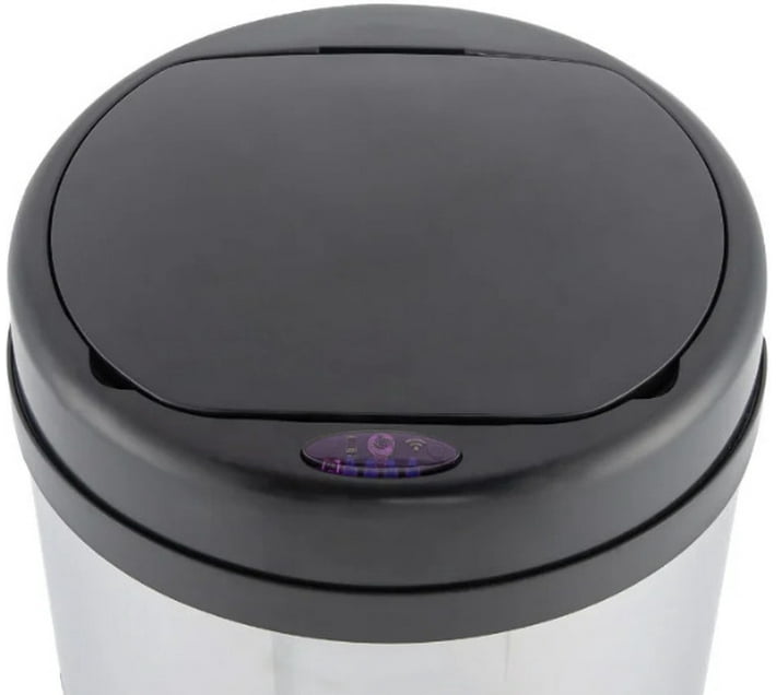 home 50L Sensor Touch-Free Stainless Steel Dustbin (Silver) | Makro