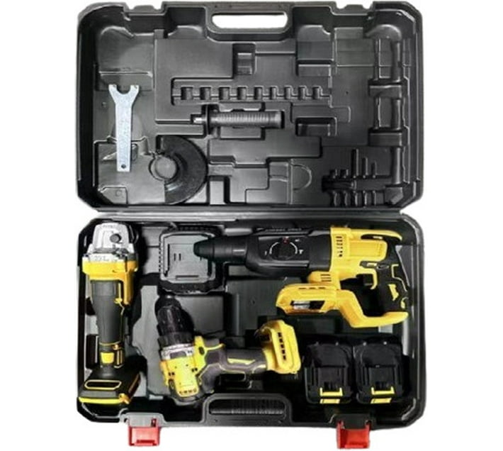 Ashcomonline 3Pcs Of 48V Multi-Function Cordless Power Tool Set Impact ...