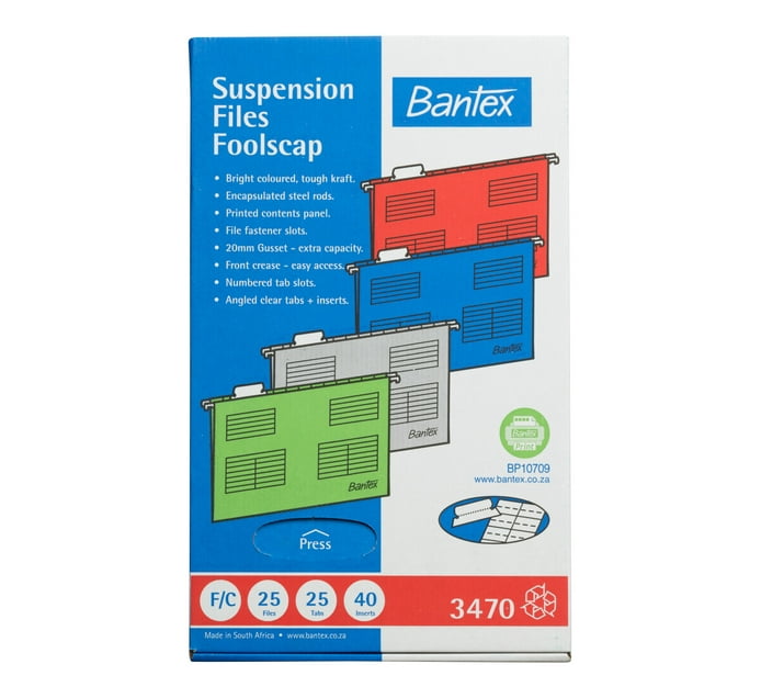 Buy Bantex Suspension Files Green 25-pack Green in Bulk | Makro Business