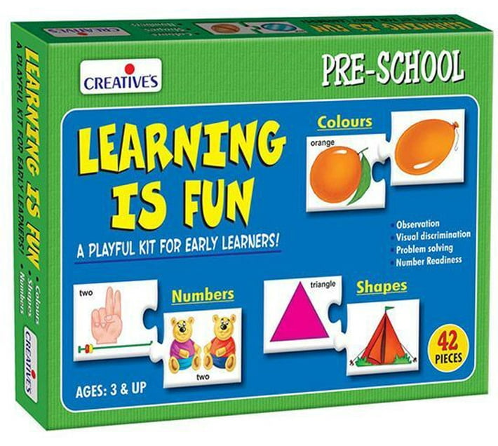 Buy Creatives Learning Is Fun (Colours, Shapes And Number Puzzles ...
