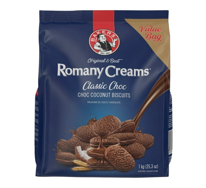 Buy Bakers Romany Creams Classic Chocolate Biscuits 1kg in Bulk | Makro ...