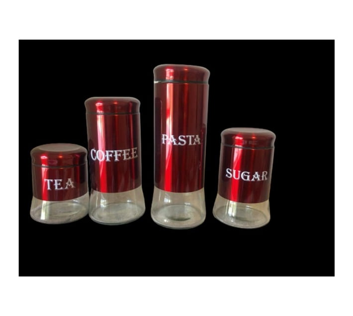Someone’s in a Makro 4 Piece Kitchen Sugar Tea Coffee Pasta Canister ...