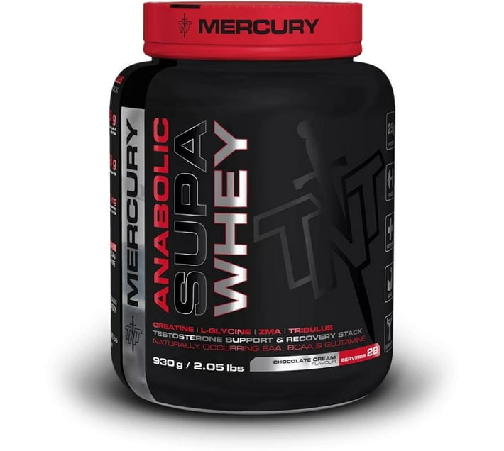 TNT Mercury Anabolic Supa Whey (930g) Whey Protein (930 g, Strawberry ...