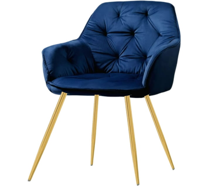 generic Fabric Dining Chair (Set of 1, Finish Colour - Blue) | Makro