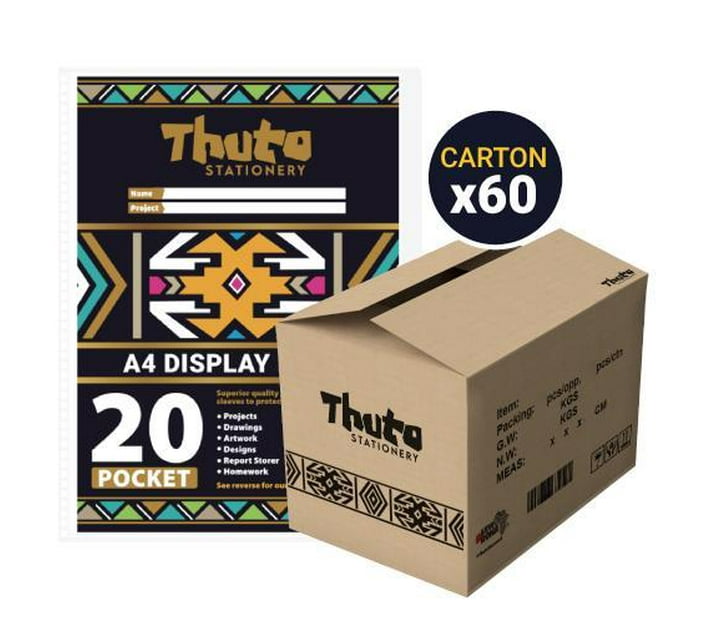 Someone’s in a Makro Thuto A4 Display File 20 Pocket (60 Pcs Carton ...
