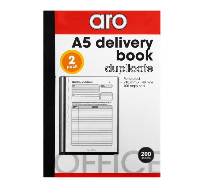ARO A5 Pen Carbon Delivery Duplicate Books 2-Pack | Makro