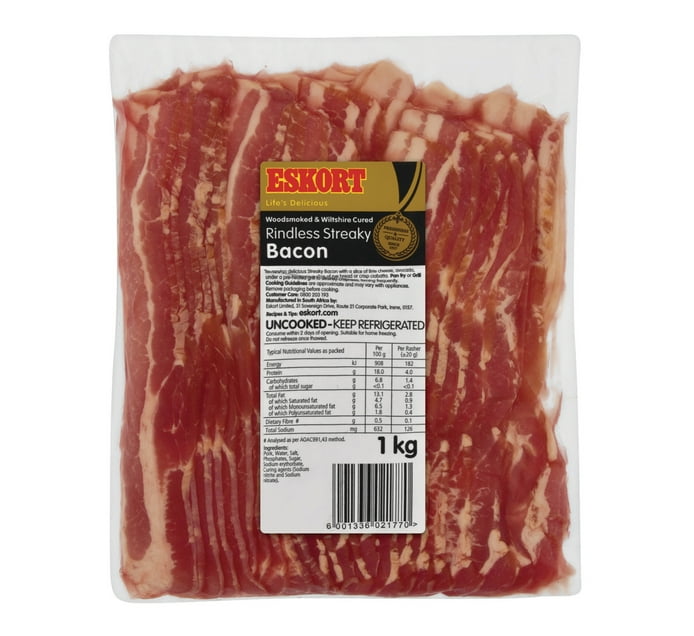 Buy Eskort Streaky Bacon (1 x 1kg) in Bulk | Makro Business