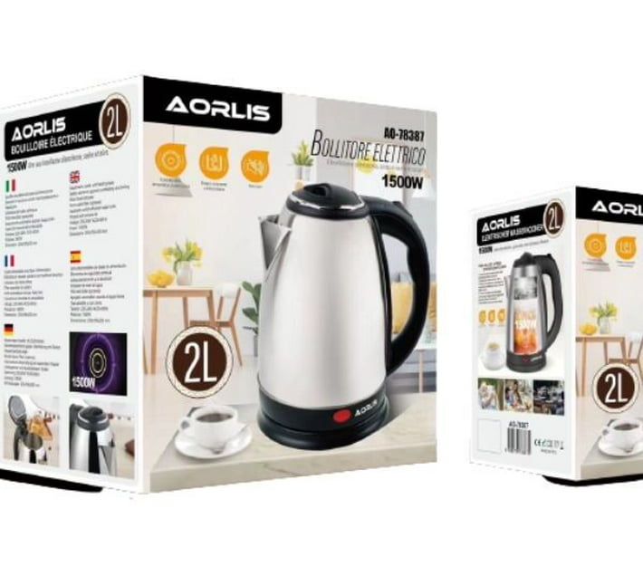 Aorlis AO-78387 Electric Kettle (15 L, Multicolour) | Makro