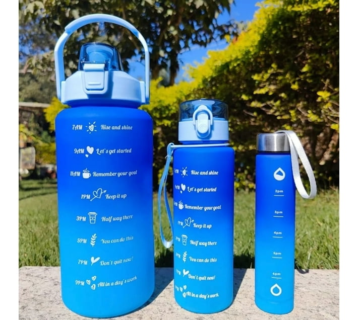 Generic Motivational Water Bottle 3pc Set 200 ml Bottle (Pack of 3 ...