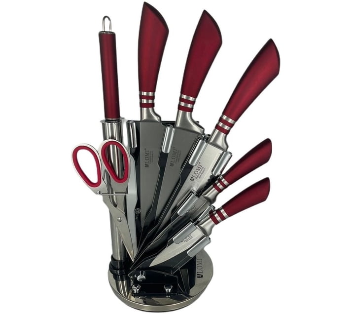 umlilo logistics Kitchen Knife Set with Block Aluminium Knife Kitchen ...