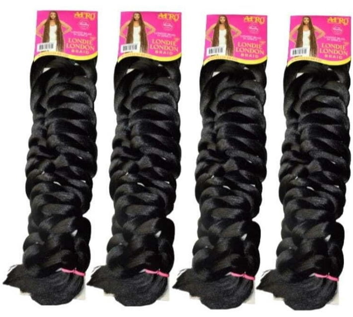 Afrotex 4 x Londie London Braid 100'' - Colour Hair Extension (Length ...