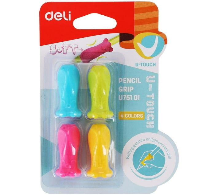 Deli U75101 Mullti Color Pencil Grip (Pack of 1) | Makro