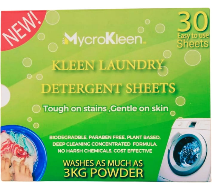 mycrokleen Kleen Laundry Detergent Sheets Detergent Powder 160 g () | Makro