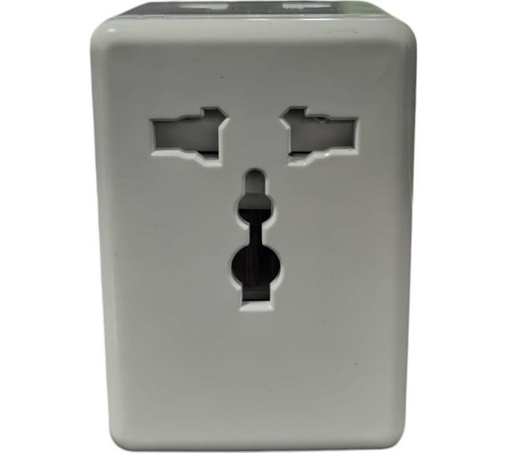 Redisson Universal Adapter-R-50 Two Pin Plug (White) | Makro