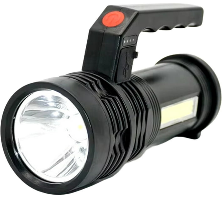Generic Multifunction Work Light Torch (Black, 25 cm, Rechargeable) | Makro