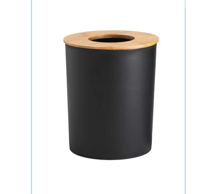 Bin 567231 Bamboo Dustbin (Black) | Makro