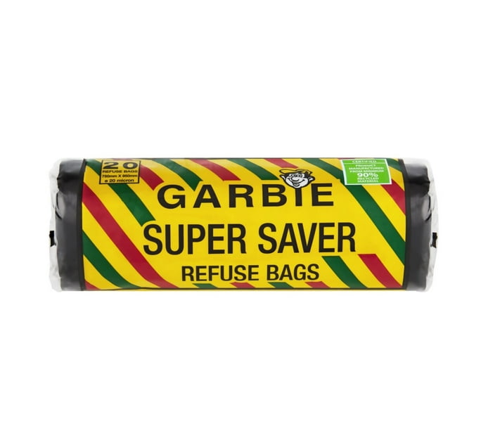 Buy Garbie Super Saver Refuse Bags Roll (25 x 20's) in Bulk | Makro ...