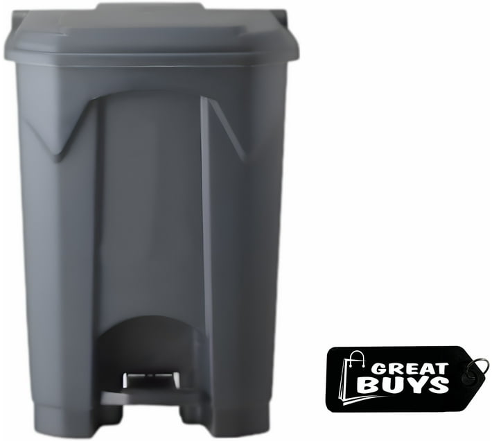Buy Sanitize Today Heavy Duty 50Lt Waste Pedal Bin With Lid - Black ...